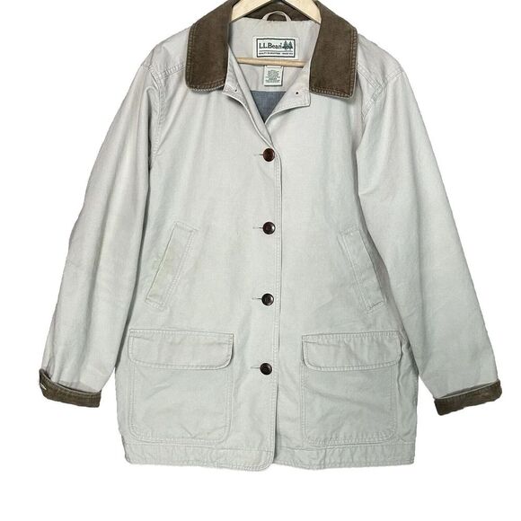 L.L. Bean | Jackets & Coats | Vtg Ll Bean Barn Coat Womens Xl Beige Tan ...